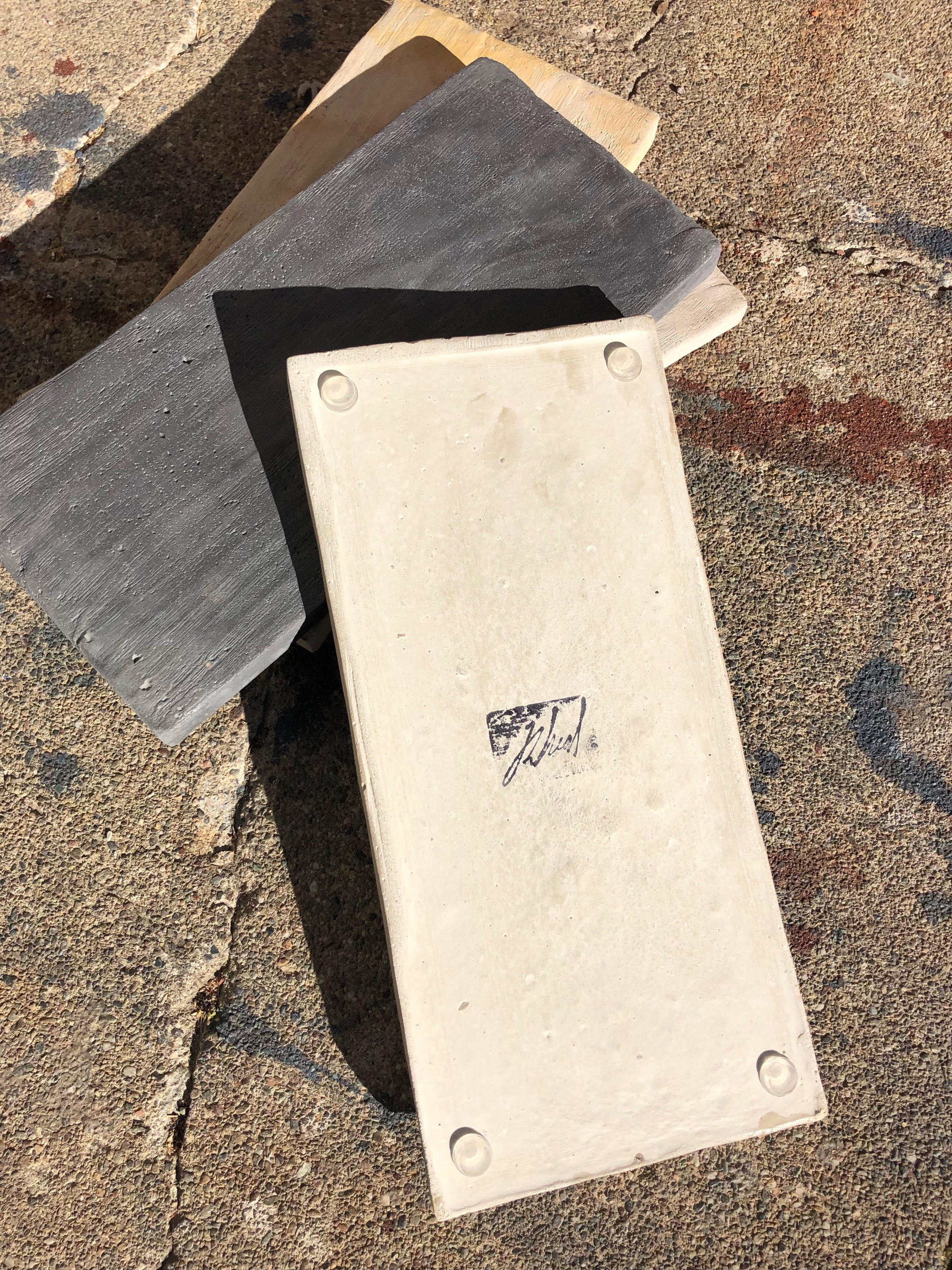 Wood Plank Relief Formwork Concrete Display Platter Riser | Etsy