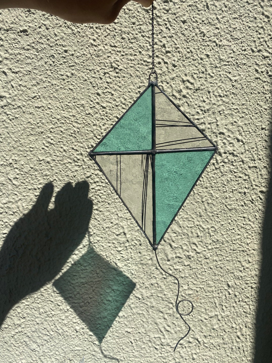 Stained Glass Kite Suncatcher - Etsy
