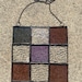 Checkered Stained Glass Window Panel - Etsy