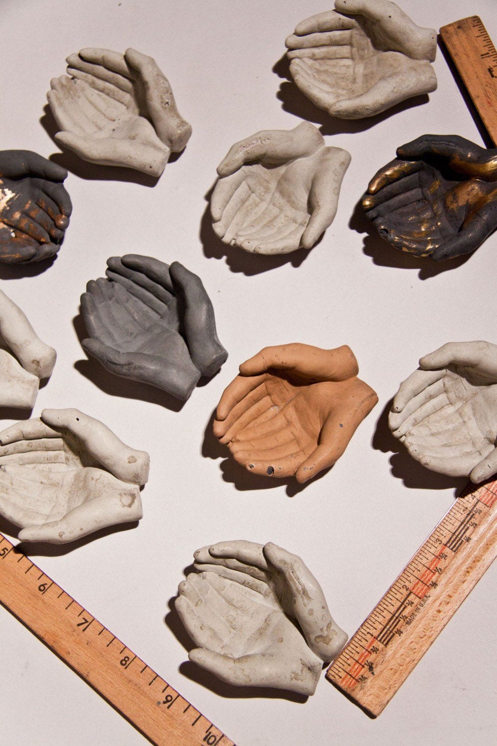 Natural Unpigmented Concrete Hands Catchall Card Holder | Etsy