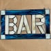 Bar Stained Glass Sign - Etsy