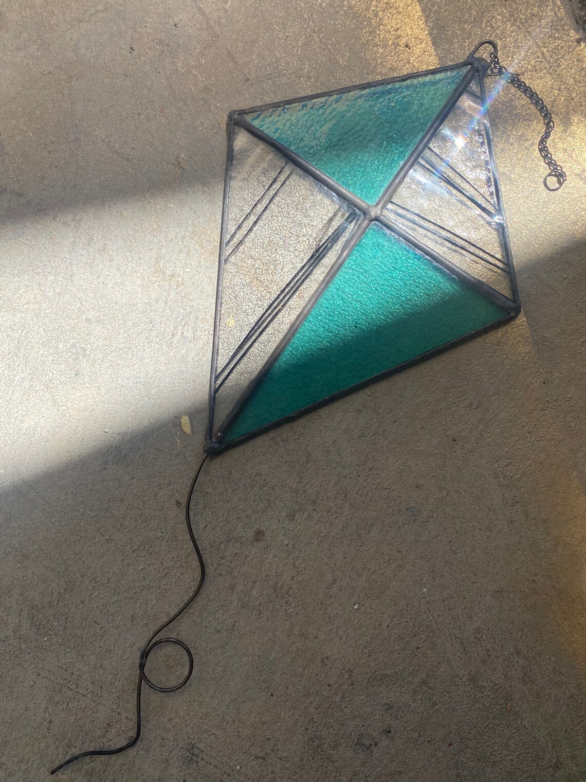 Stained Glass Kite Suncatcher - Etsy