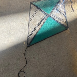 Stained Glass Kite Suncatcher - Etsy