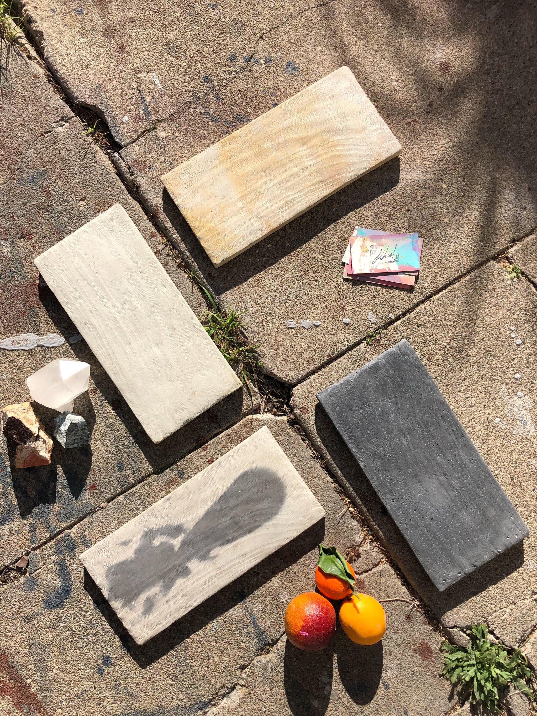 Wood Plank Relief Formwork Concrete Display Platter Riser - Etsy