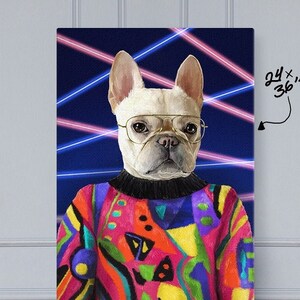 80s School Portrait, Pet Portrait, Custom Pet Portrait, Funny Pet ...