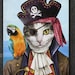Pirate Pet Portrait, Pet Portrait, Custom Pet Portrait, Pet, Unique ...