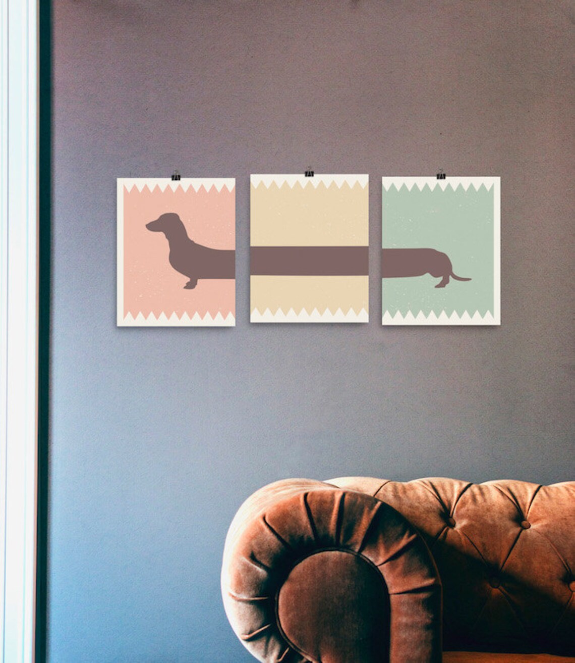 Trio Dachshund Print, Weiner Dog Print, Weiner Dog Poster, Dachshund ...