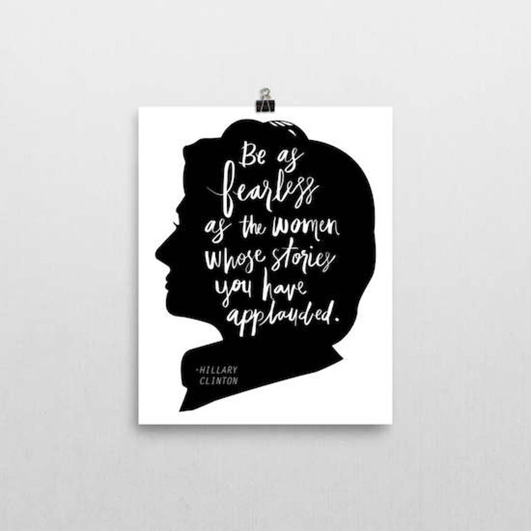 Hillary Clinton Poster, Hillary Clinton, Clinton Quote, Motivational ...