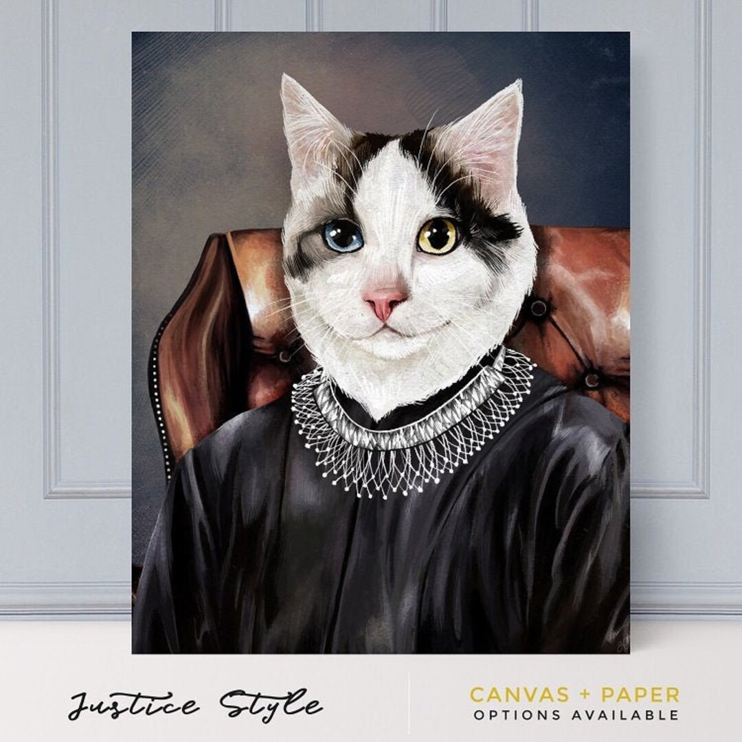 Custom Justice Pet Portrait, Pet Portraits, Custom Pet Portrait, Judge ...