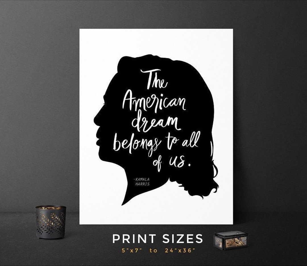 Kamala Harris Print, Kamala Harris, Kamala Quote, Motivational Poster ...