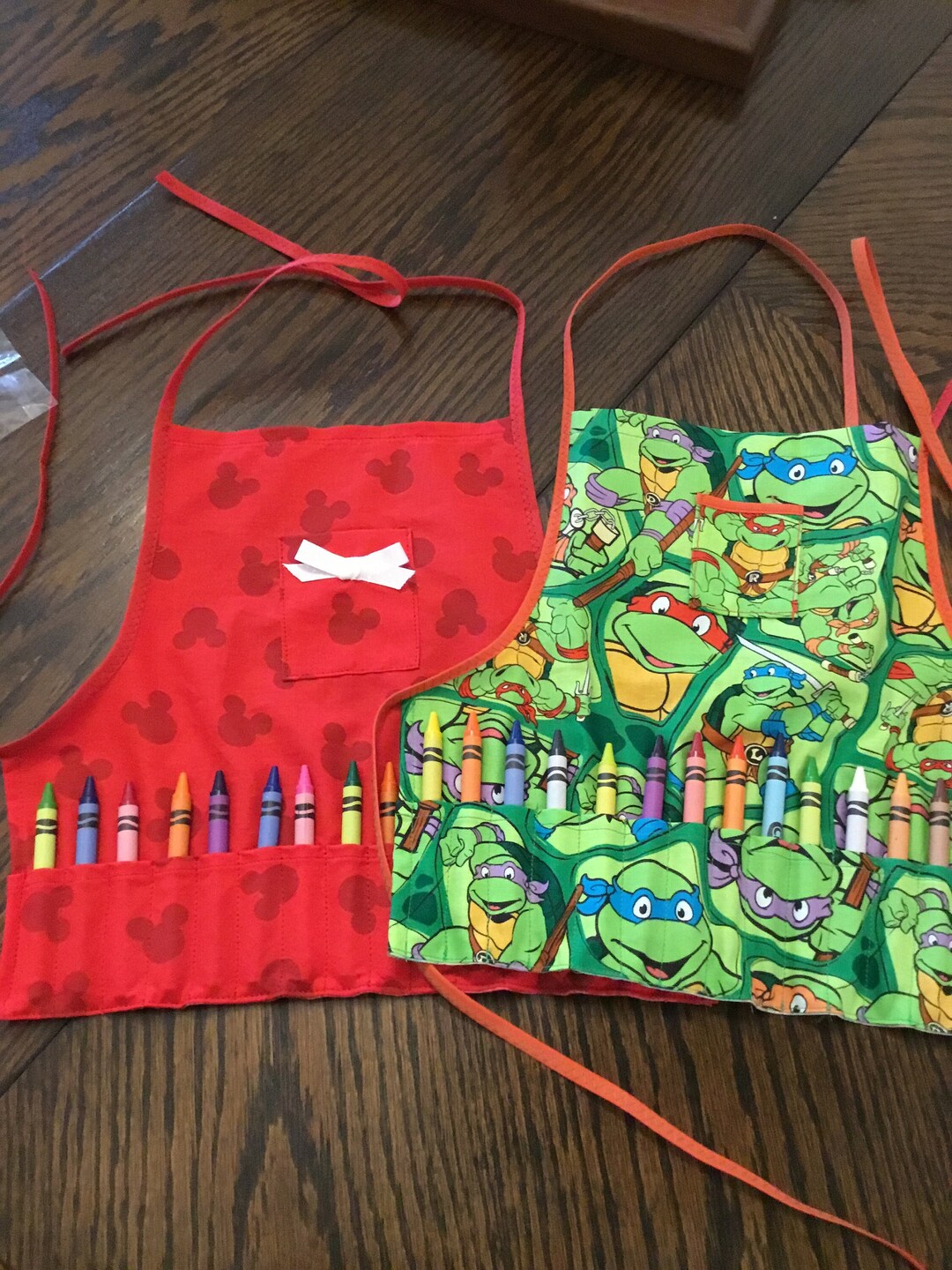 Childrens Crayon Coloring Apron - Etsy