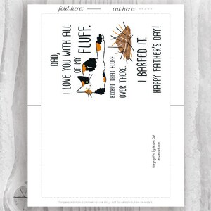 Funny Fathers Day Card Print Instant Download, Printable Father's Day ...