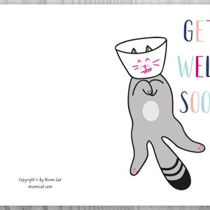 Get Well Cards, Funny Cat Get Well Printable Cards, Get Well Soon Cat ...