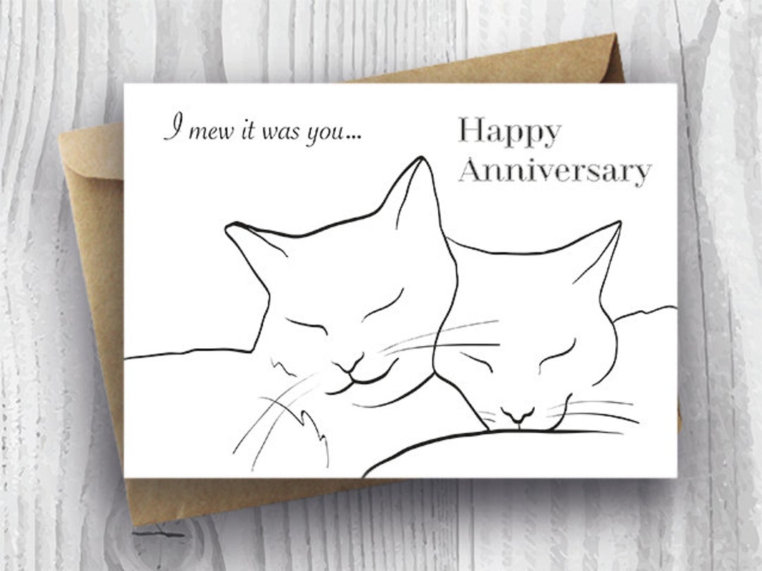 Happy Anniversary Card, Printable Anniversary Card, Romantic ...