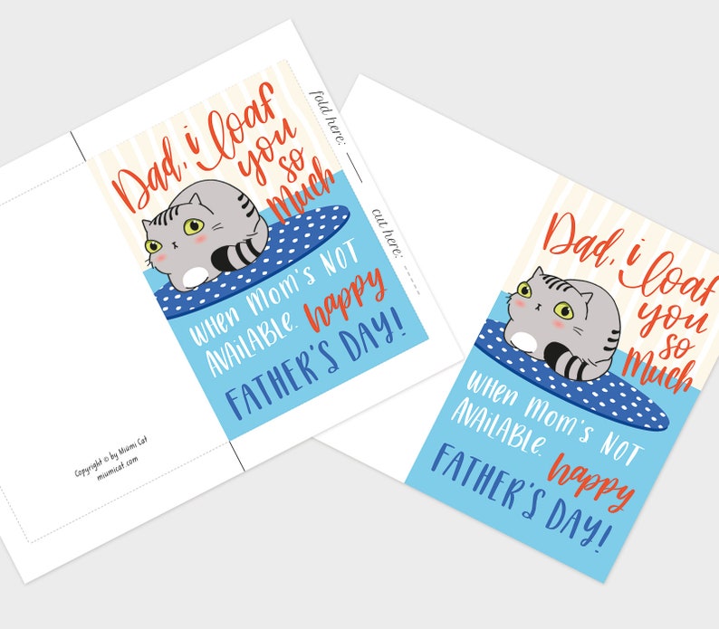 Funny Fathers Day Card Print Instant Download Printable - Etsy
