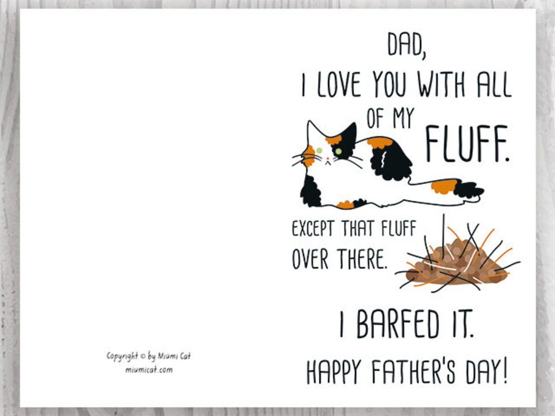 Funny Fathers Day Card Print Instant Download Printable - Etsy