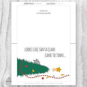 Christmas Cards, Printable Funny Cats Christmas Cards, Printable Cards ...