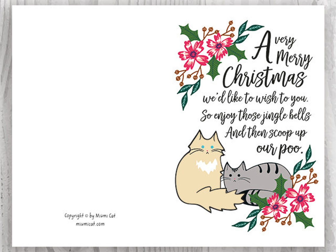 Printable Christmas Greeting Cards Funny Christmas Cards From - Etsy