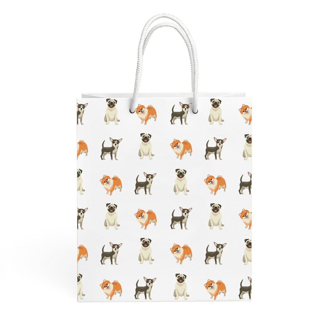 DOGS PATTERN GIFT Bag - Etsy