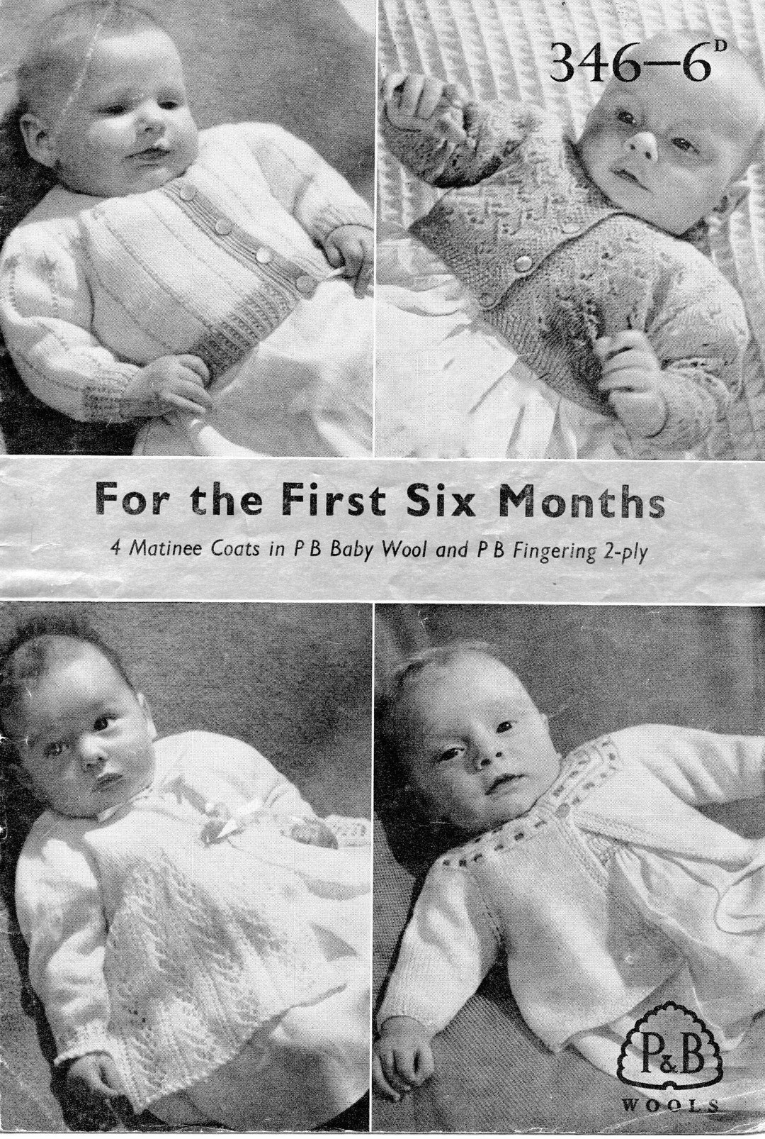 Vintage 1950's Baby Knitting Pattern Newborn to 6 Months Coats ...