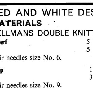 Vintage 1960's Football Soccer Bobble Hat and Scarf Knitting Pattern ...