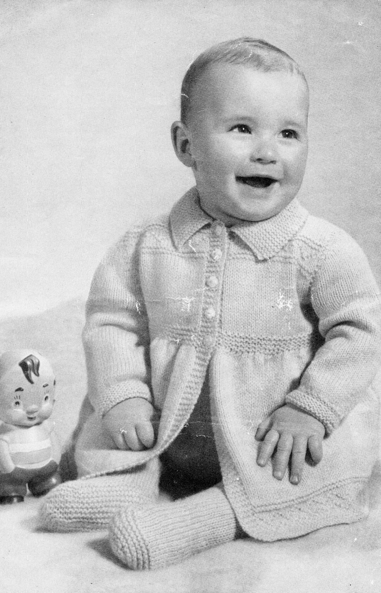 Vintage Baby 1950's Knitting Pattern Pram Sets Coat and Leggings 6 - 12 ...