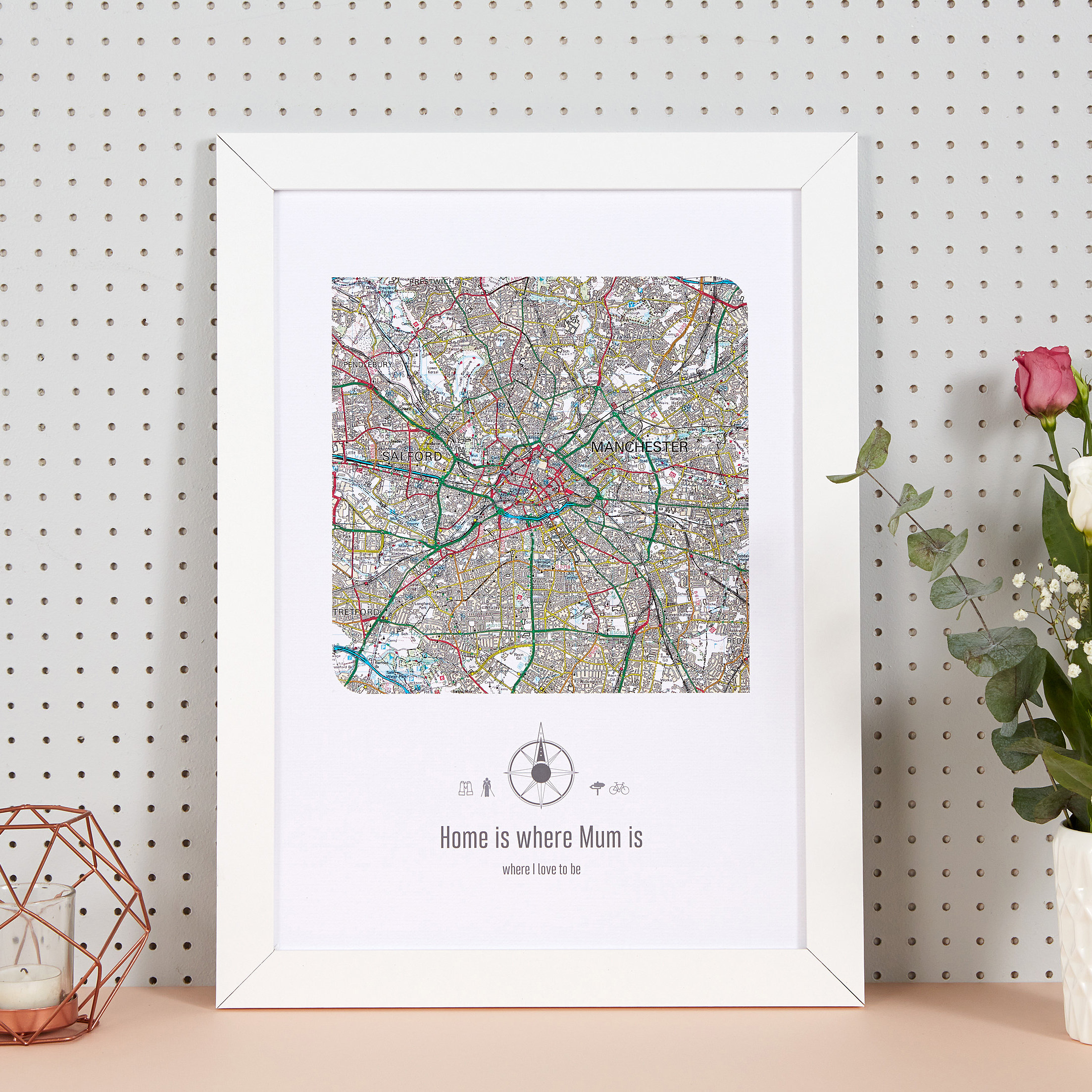 Personalised Postcode Map Print World - Etsy UK