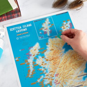 Scratch off Scottish Island Bagging Print - Poster Gift for Hikers ...