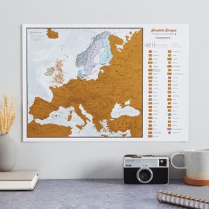 Scratch Europe - Scratch off Places You Travel Map Print - Wall Map ...