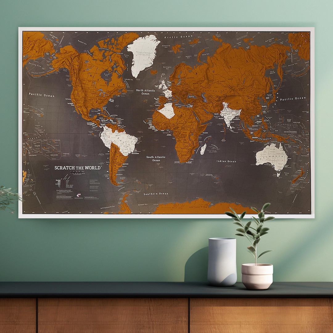 Scratch the World ® Black Map Edition - Scratch off Places You Travel ...