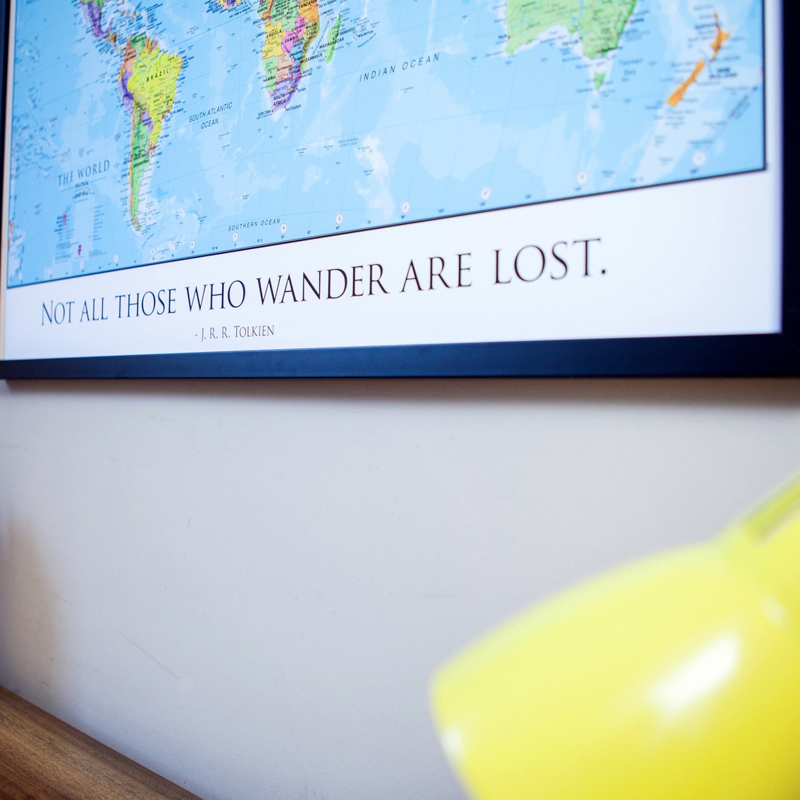 Personalised Map of the World Pinboard Art Decor Free | Etsy