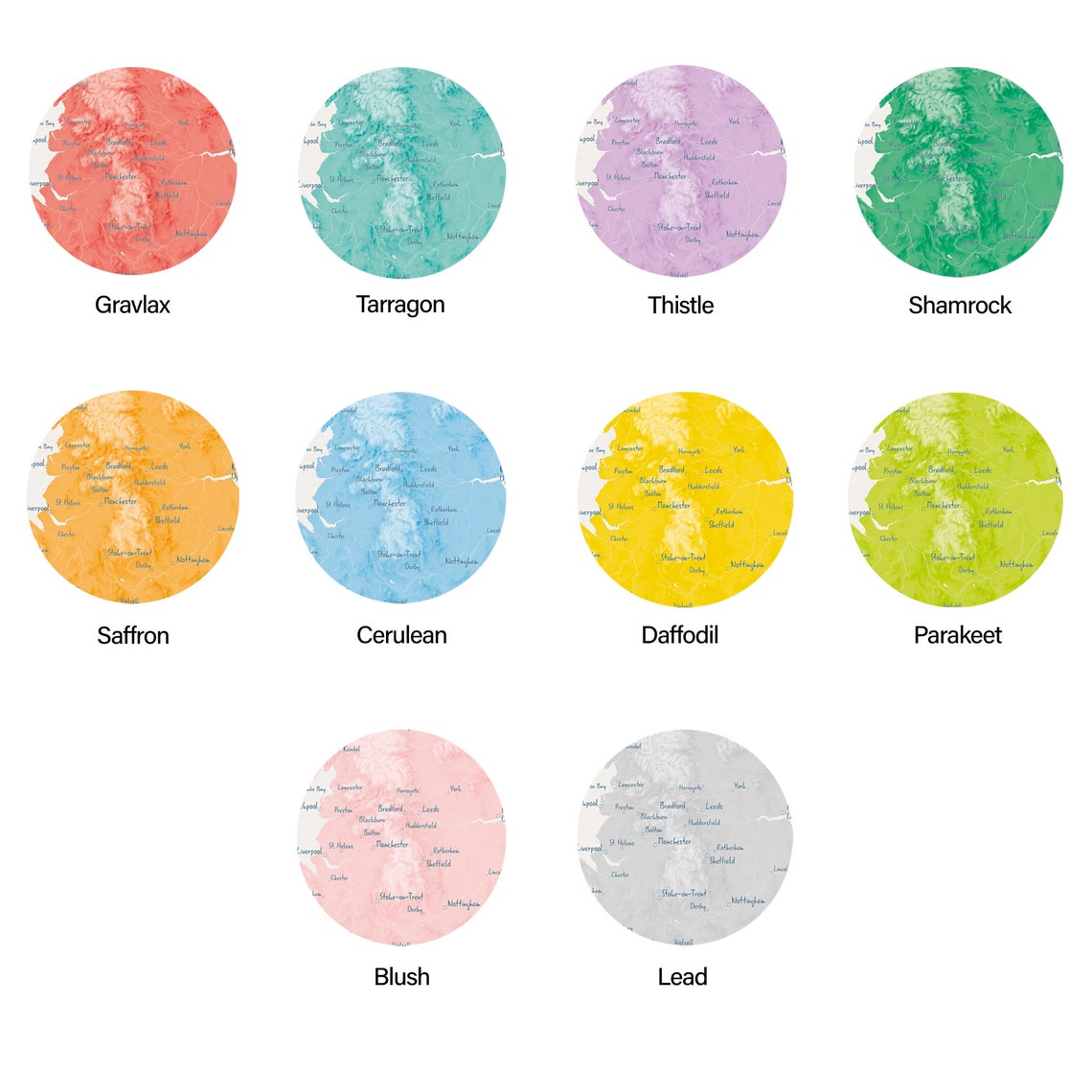 Map of UK Art Print Matt Art Paper UK Push Pin Map Gift | Etsy