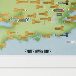 Scratch off 92 Football Grounds Print - 2024-2025 Season, Gift for Him ...