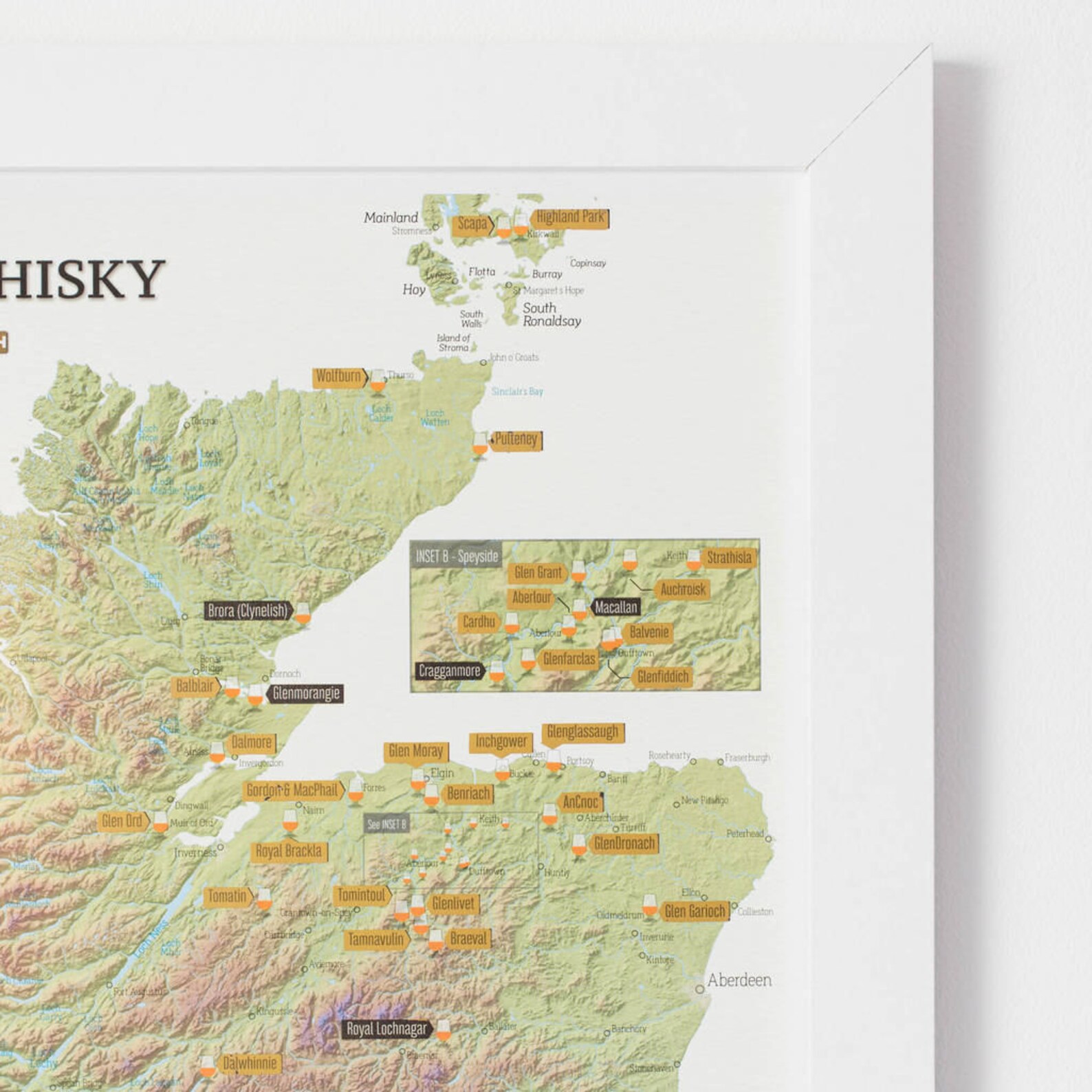 Personalised Scratch off Whisky Distilleries Print Gift, Gift for Him ...