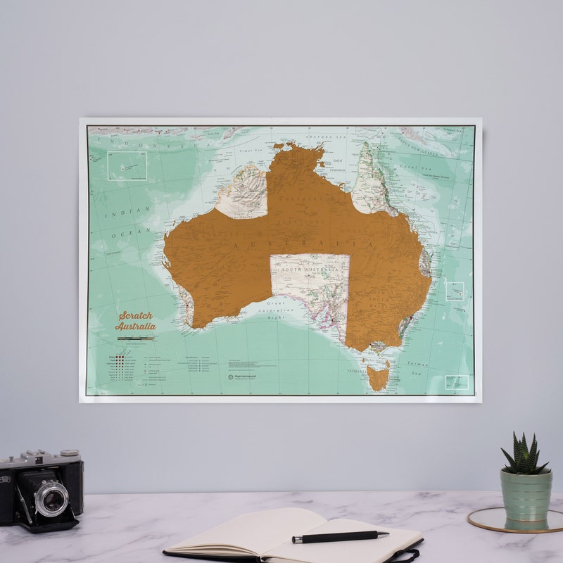 Australia Scratch Map - Etsy