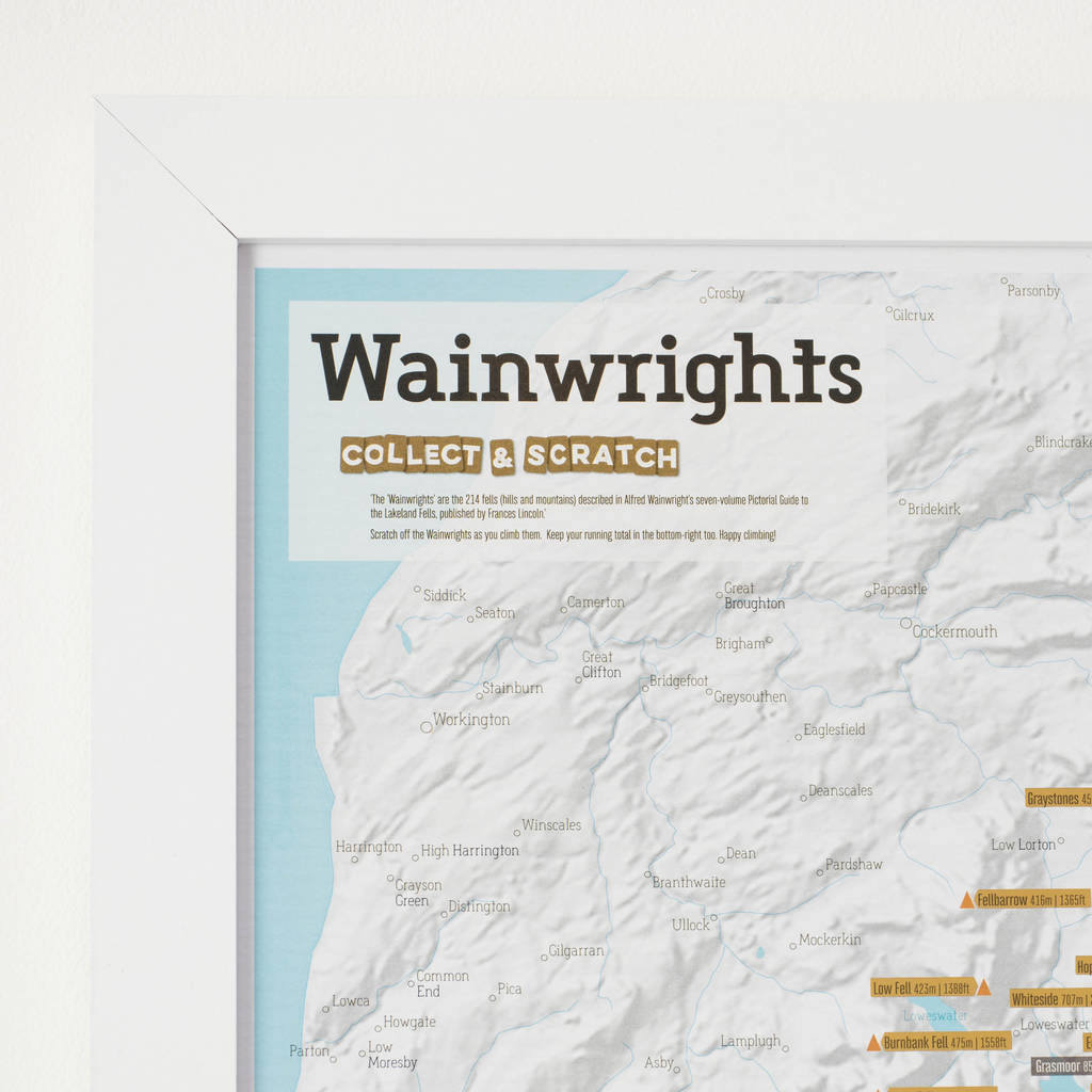 Scratch off Wainwright Hill Bagging Print Gift Gift for - Etsy UK
