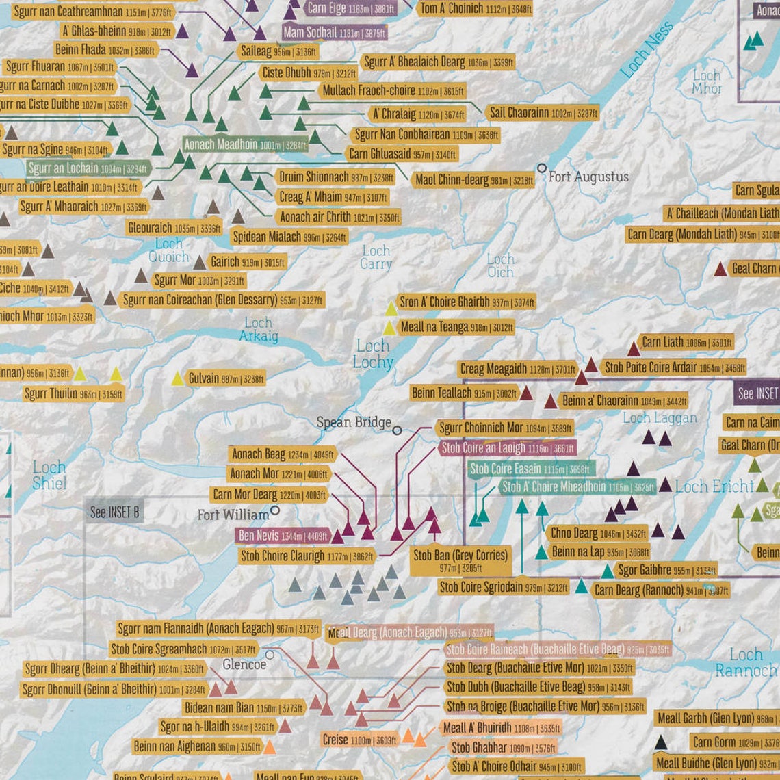 Scratch off Munro Bagging Print - Gift, Gift for Him, Gift for Her ...