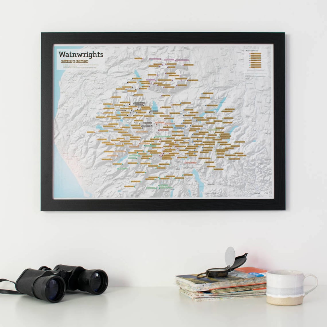 Scratch off Wainwright Hill Bagging Print - Gift, Gift for Him, Gift ...