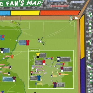 Personalised Football Fan's Stadium Map - Gift for Him, Gift for Her ...