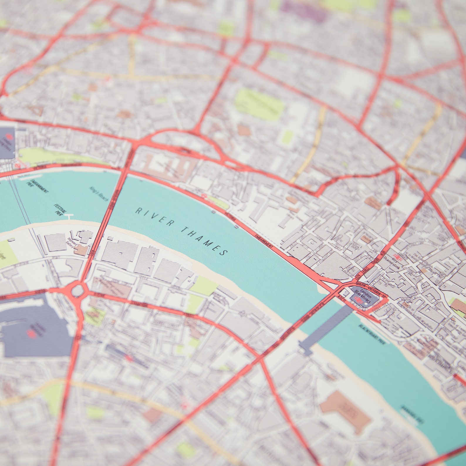 Vintage London Map Poster – Detailed Cartography, Modern Home Decor ...