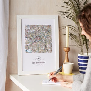 Personalised Postcode Map Print - World, Personalised,gift,wall Décor ...