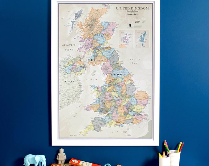 Map UK United Kingdom and Northern Ireland Geography Learning ...