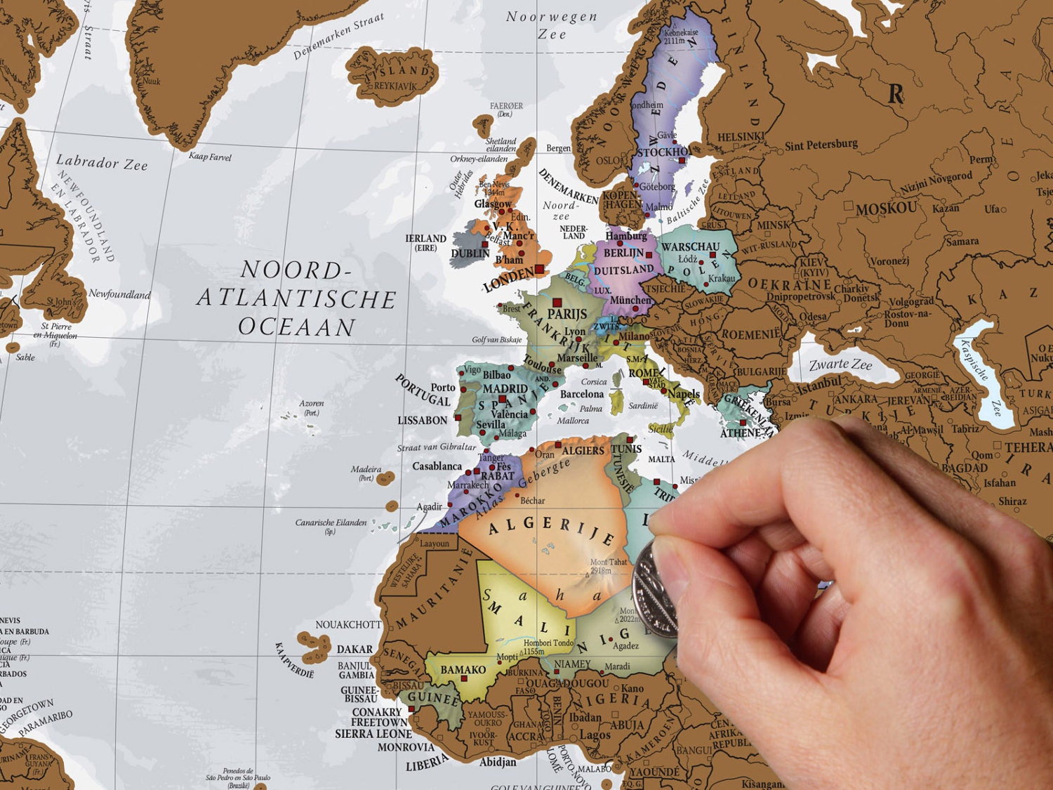 Scratch the World ® Dutch Language Scratch off Your | Etsy