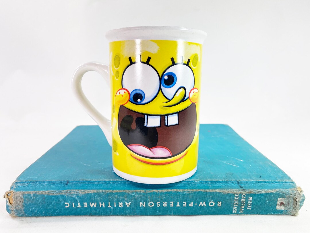 Spongebob Squarepants Two Sided Coffee Mug Tea Cup Nickelodeon 2011 ...