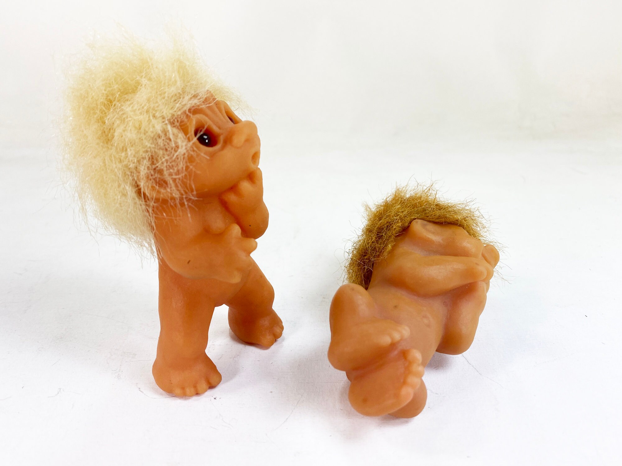 Two Vintage 1985 DAM Troll Babies Made in Denmark Trolls Doll - Etsy