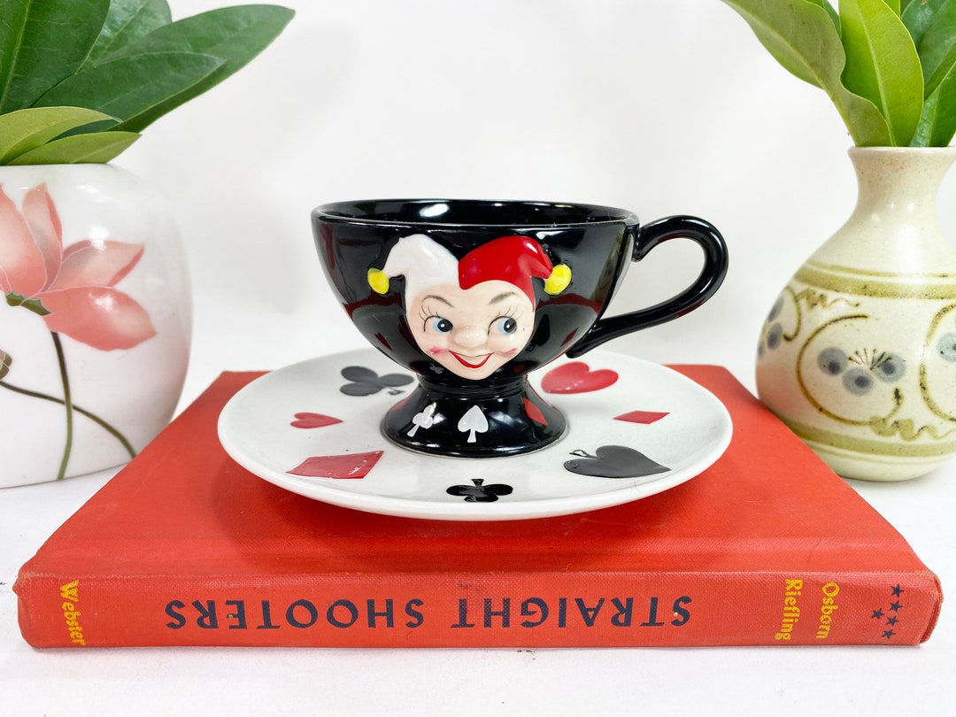 Vintage Kreiss Bridge King Joker Playing Cards Tea Cup Saucer - Etsy