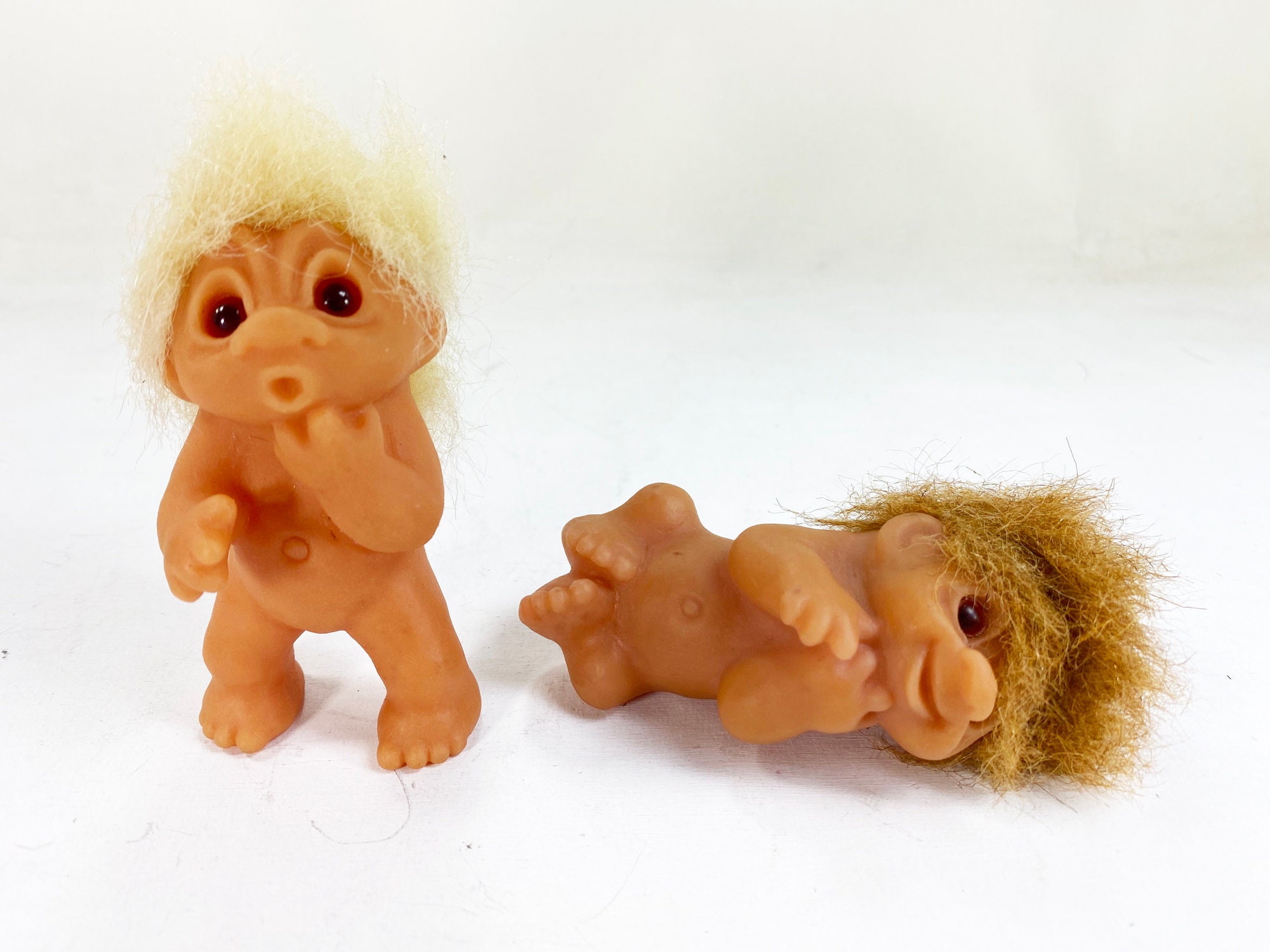 Two Vintage 1985 DAM Troll Babies Made in Denmark Trolls Doll - Etsy