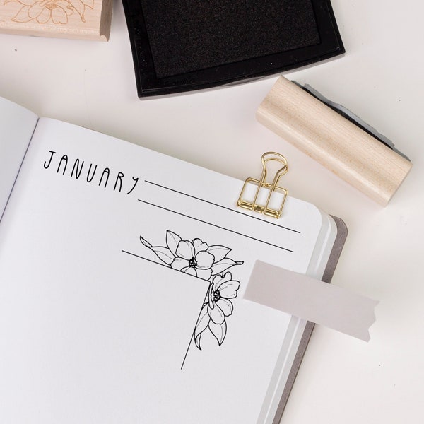 Botanical Stamp - Etsy