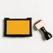 Yellow Ink Pad Yellow Ink Stamp Pad Non-toxic Ink Pad Stamp - Etsy