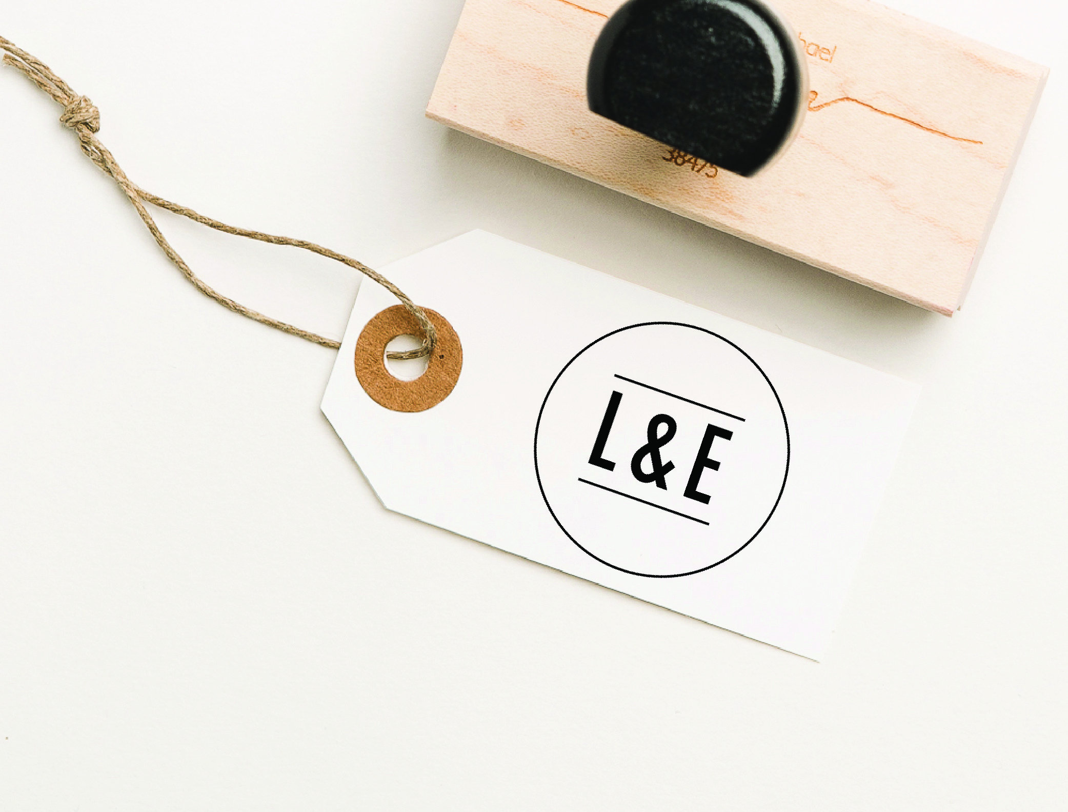 Minimal Monogram Stamp Initials Stamp Personalized Monogram | Etsy